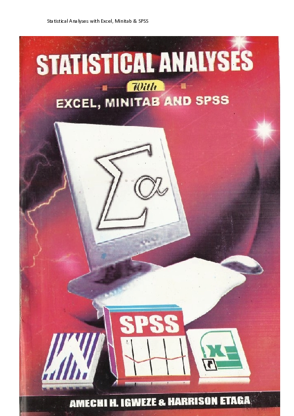 (PDF) Statistical Analyses with Excel minitab and SPSS
