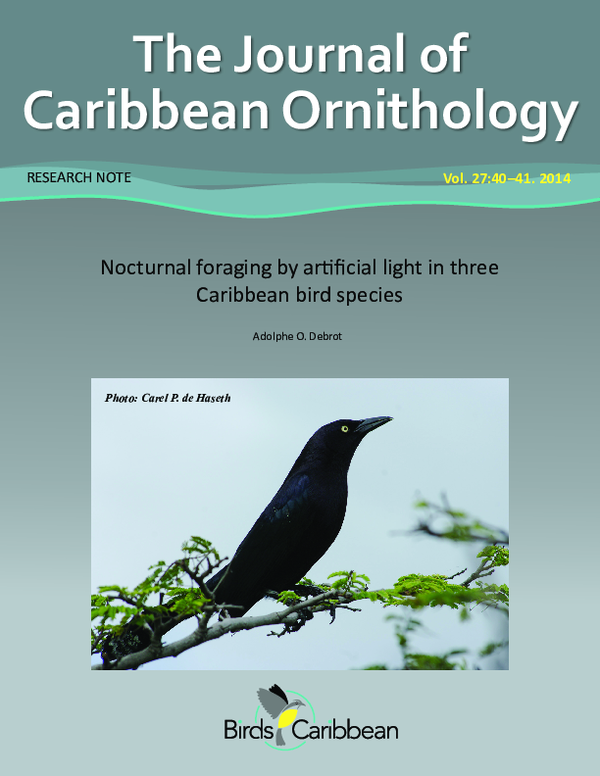 (PDF) Nocturnal foraging by artificial light in three Caribbean bird ...