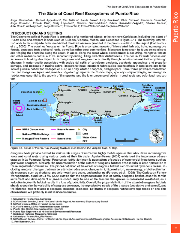 (PDF) Puerto Rico The State of Coral Reef Ecosystems of Puerto Rico The ...