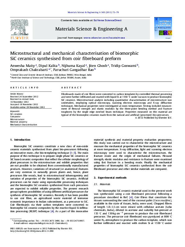 (PDF) Material Science and Engineering Paper