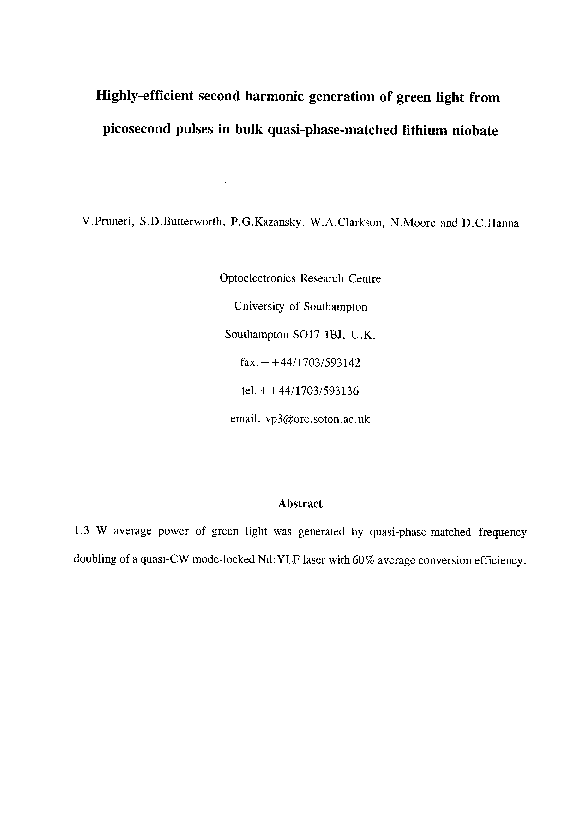 (PDF) Highly efficient second-harmonic generation of ultraintense Nd ...