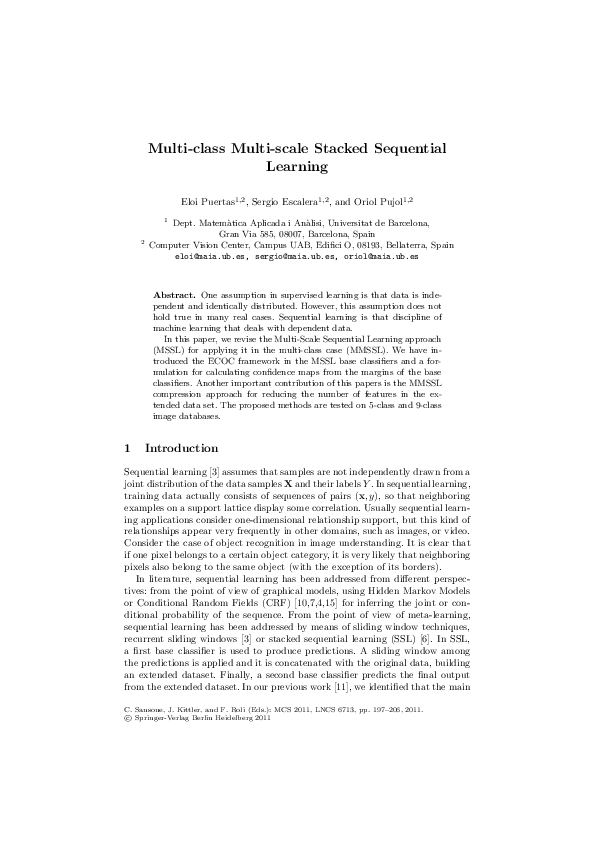(PDF) Multi-class Multi-scale Stacked Sequential Learning