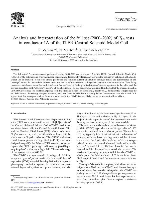 Pdf Analysis And Interpretation Of The Full Set 2000 2002 Of Tcs Tests In Conductor 1a Of