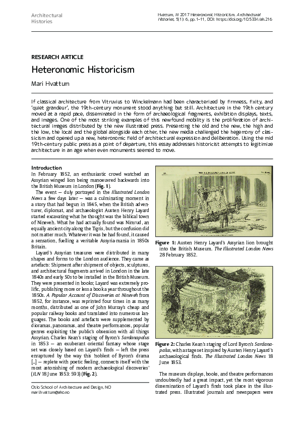(PDF) Heteronomic Historicism