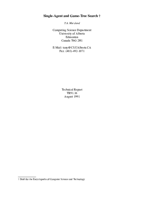 (PDF) Parallel Game-Tree Search