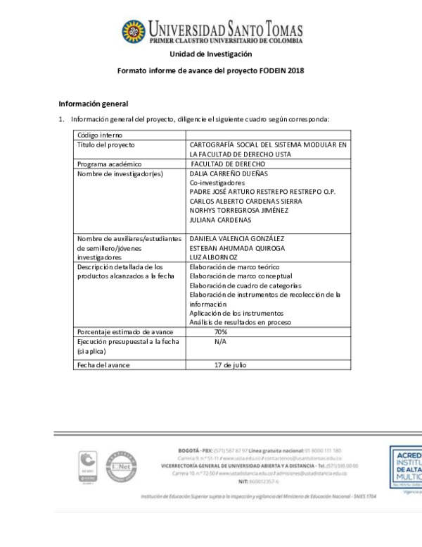 (PDF) FODEIN 2018- Informe parcial de investigación