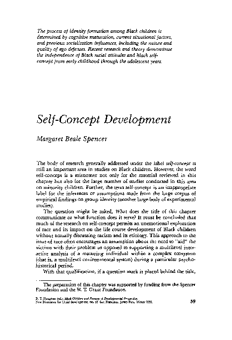 (PDF) Self-concept development
