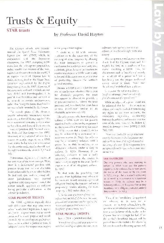 (PDF) Trusts & Equity – STAR trusts