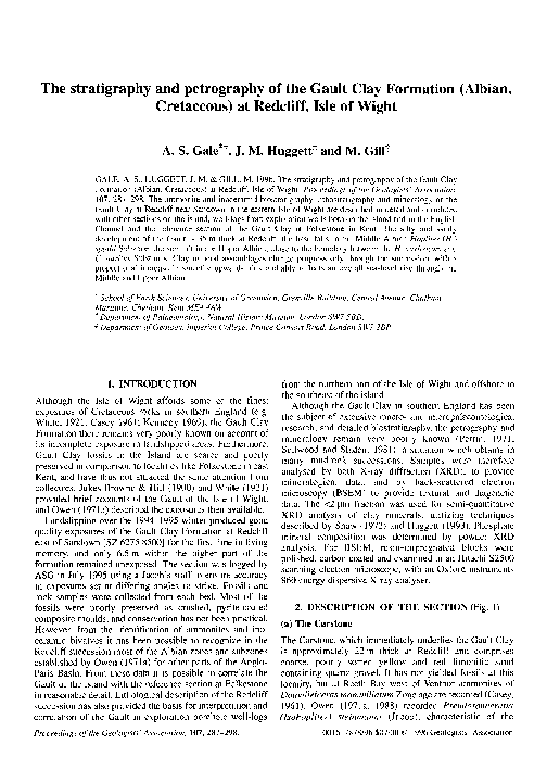 (PDF) The stratigraphy and petrography of the Gault Clay Formation ...