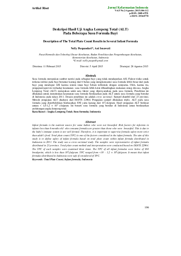 (PDF) Deskripsi Hasil Uji Angka Lempeng Total (ALT) Pada Beberapa Susu ...
