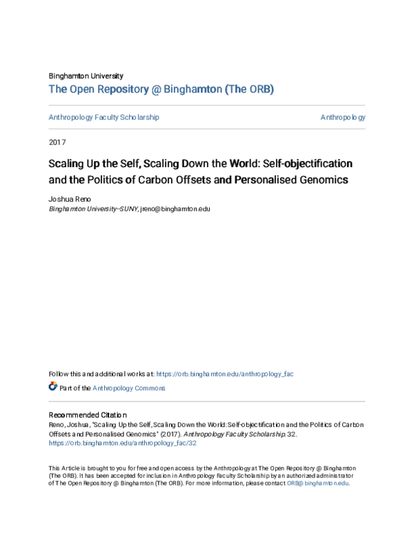 (PDF) Scaling Up the Self, Scaling Down the World: Self-objectification ...