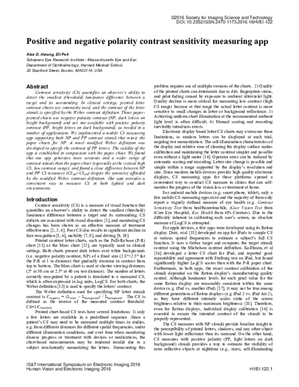 (PDF) Positive and negative polarity contrast sensitivity measuring app ...