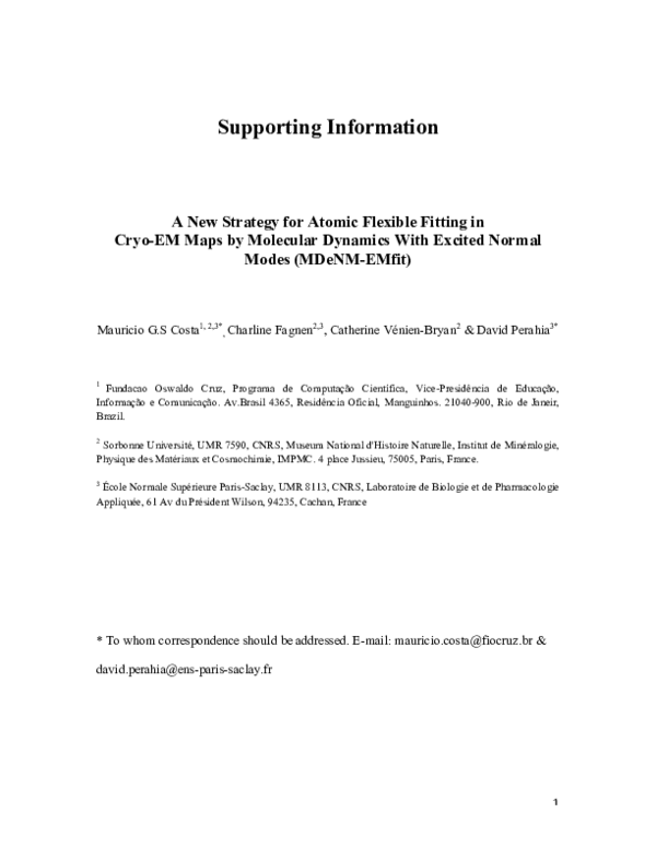 (PDF) A New Strategy for Atomic Flexible Fitting in Cryo-EM Maps by ...