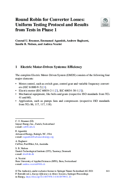(PDF) Round Robin for Converter Losses: Uniform Testing Protocol and ...