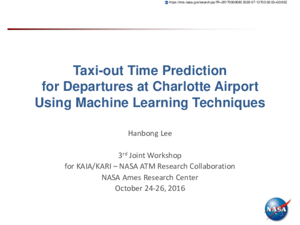 (PDF) Taxi-Out Time Prediction for Departures at Charlotte Airport ...