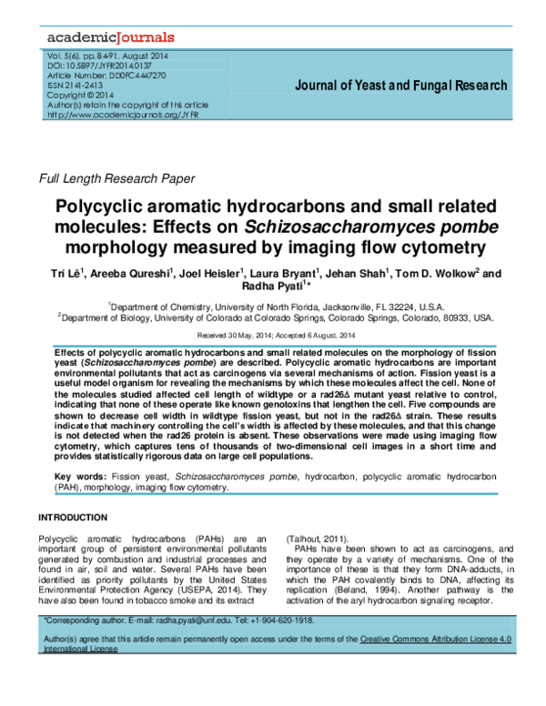 (PDF) Polycyclic aromatic hydrocarbons and small related molecules ...