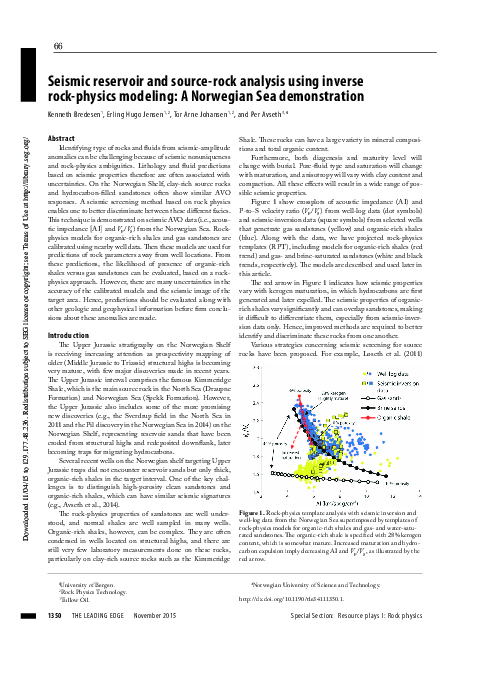(PDF) Seismic reservoir and source-rock analysis using inverse rock ...