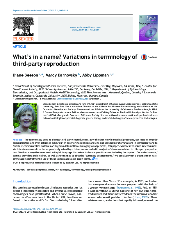 (PDF) What's in a name? Variations in terminology of third-party ...