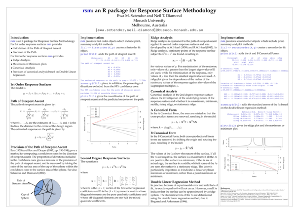 (PDF) rsm: an R package for Response Surface Methodology