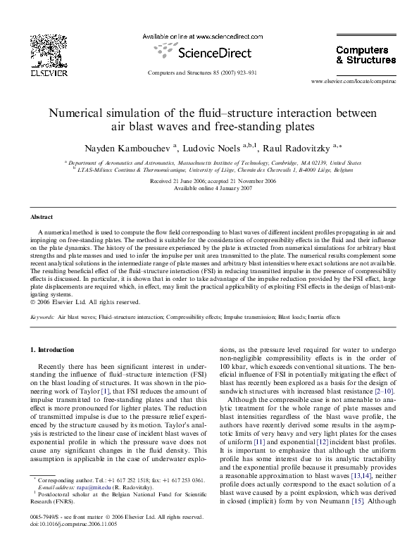 (PDF) Numerical Simulation of Fluid-Structure Interaction Problems on Hybrid Meshes with ...