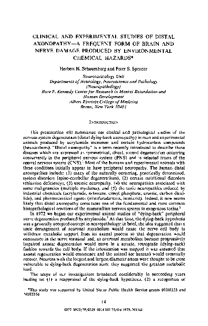 (PDF) Clinical and Experimental Studies of Distal Axonopathy?A Frequent ...