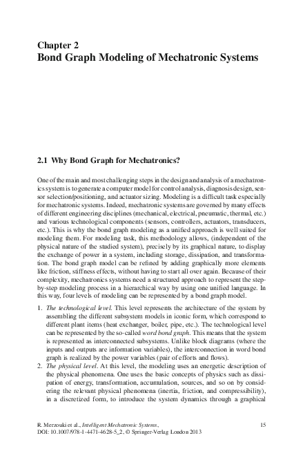 (PDF) Bond Graph Modeling of Mechatronic Systems