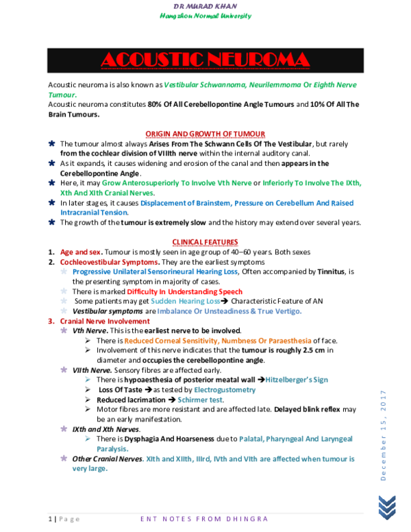 (PDF) ENT NOTES FROM DHINGRA new