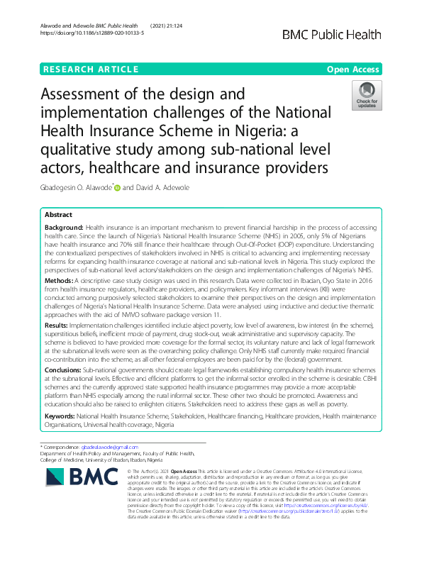 (PDF) Assessment of the design and implementation challenges of the ...