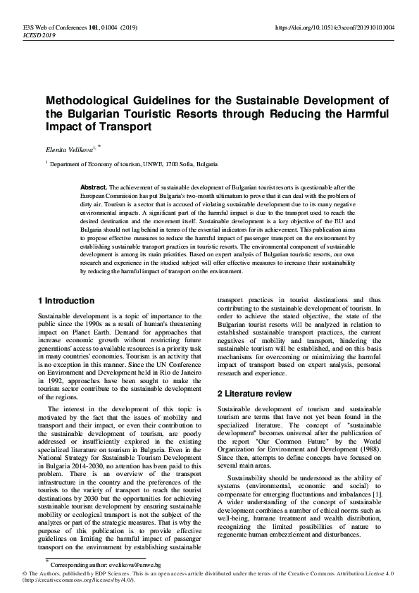 (PDF) Methodological Guidelines for the Sustainable Development of the ...