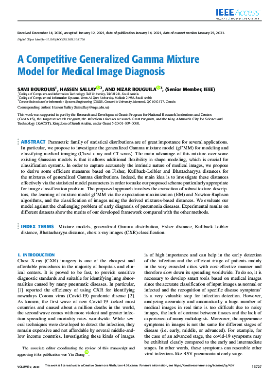 (PDF) A Competitive Generalized Gamma Mixture Model for Medical Image ...