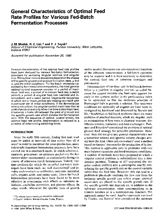 (PDF) General characteristics of optimal feed rate profiles for various ...