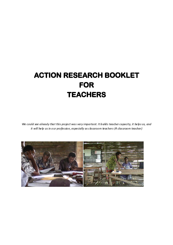 (PDF) Action research booklet for teachers
