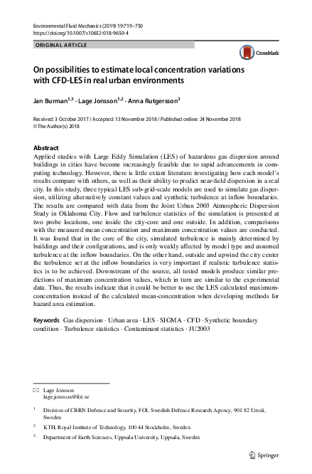 (PDF) On possibilities to estimate local concentration variations with ...