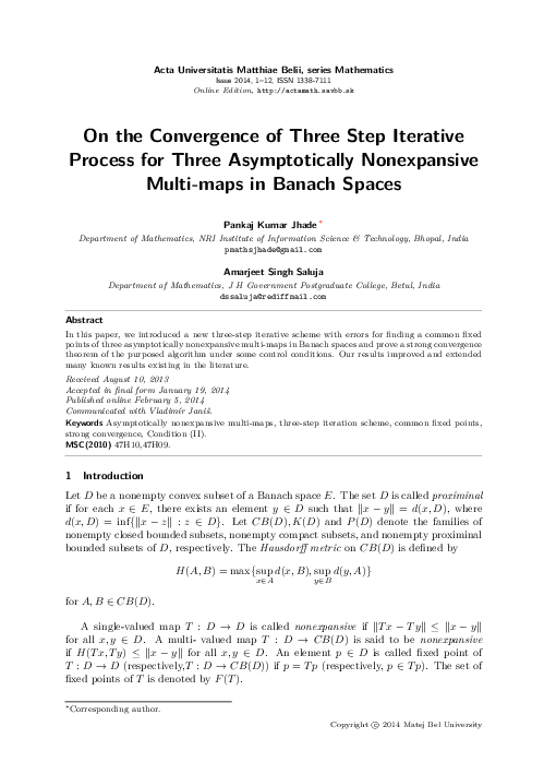 (PDF) On the Convergence of Three Step Iterative Process for Three Asymptotically Nonexpansive ...