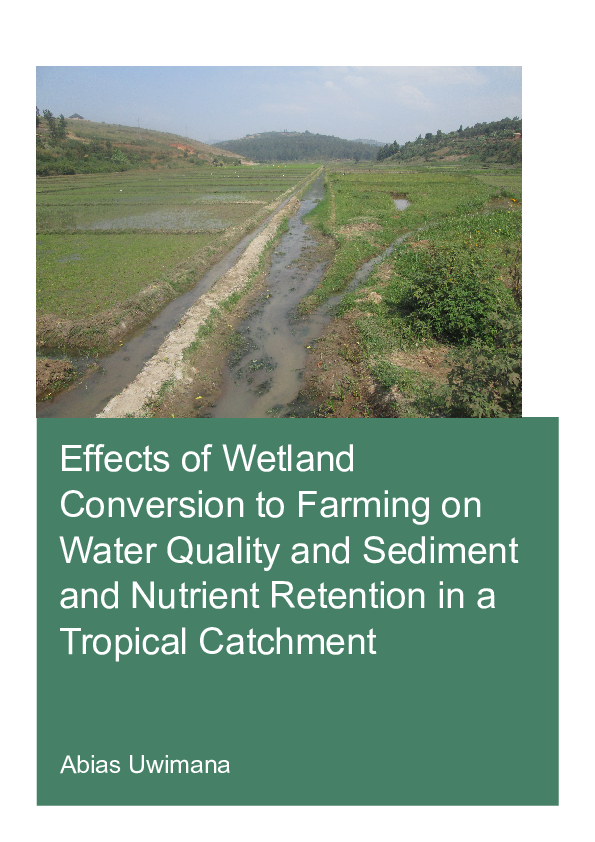 (PDF) Effects of Wetland Conversion to Farming on Water Quality and ...