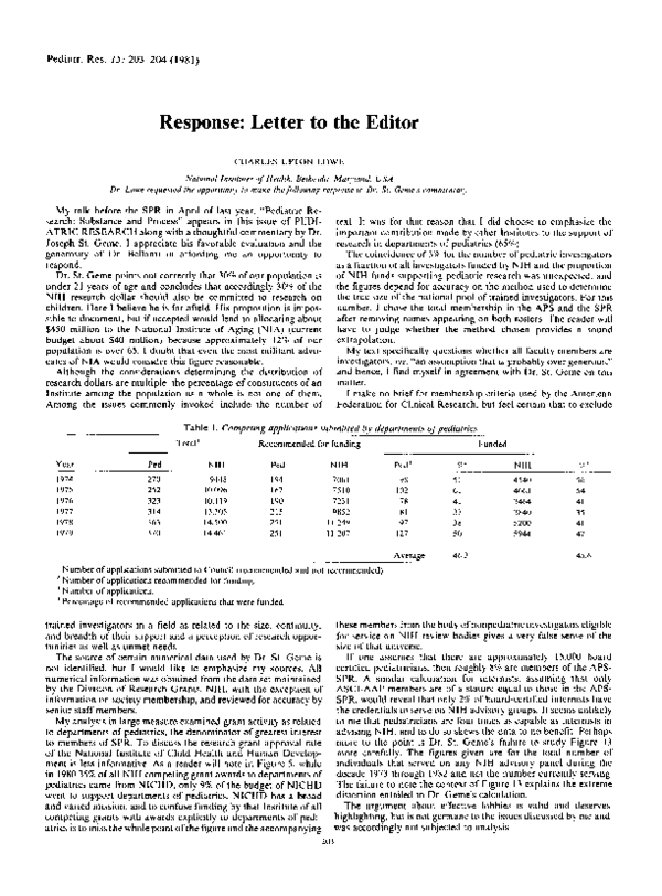 (PDF) Response: LETTER TO THE EDITOR