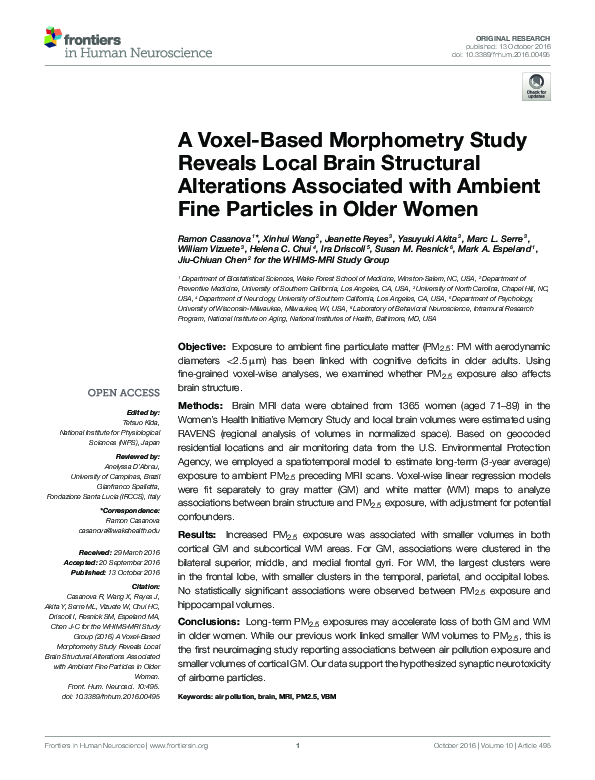 (PDF) A Voxel-Based Morphometry Study Reveals Local Brain Structural Alterations Associated with ...