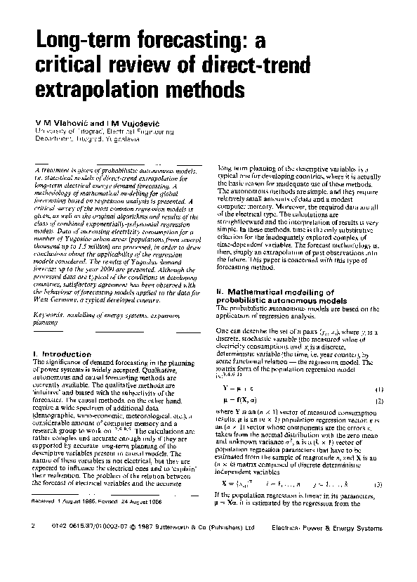 (PDF) Long-term forecasting: a critical review of direct-trend ...