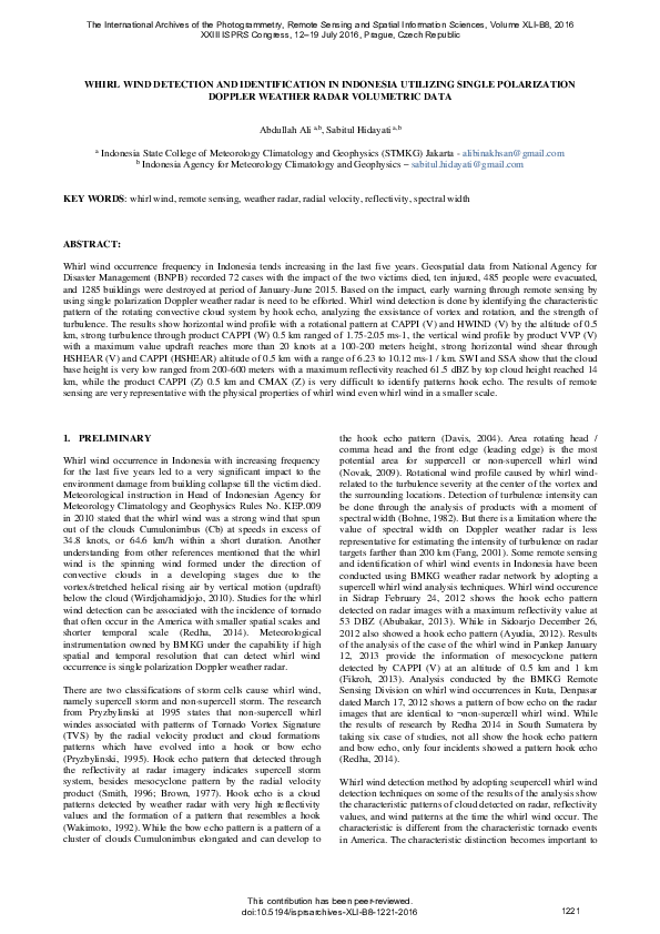 (PDF) Whirl Wind Detection and Identification in Indonesia Utilizing ...