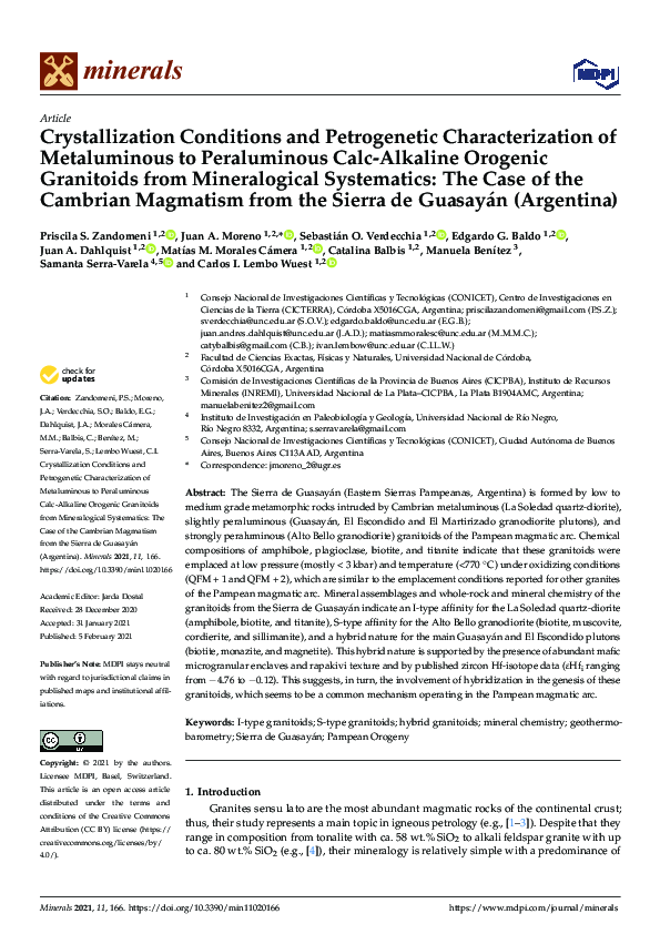 (PDF) Crystallization Conditions and Petrogenetic Characterization of ...