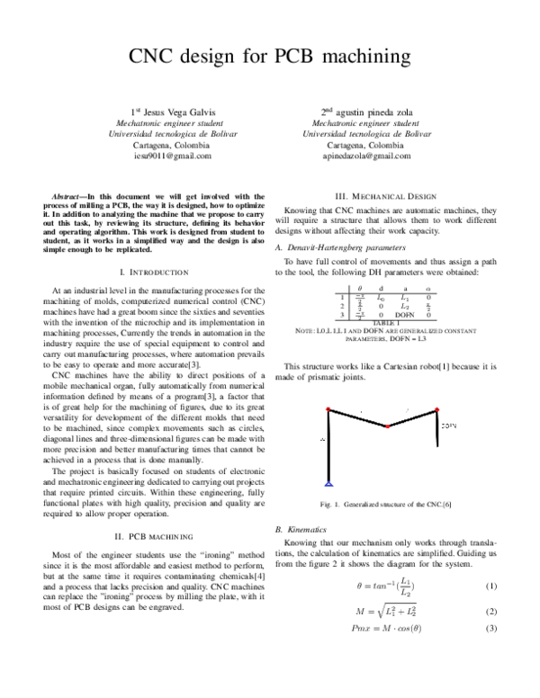 (PDF) CNC design for PCB machining