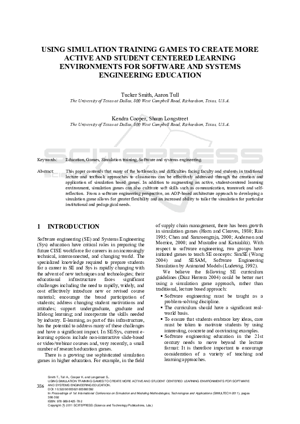 (PDF) Using Simulation Training Games to Create More Active and Student Centered Learning ...