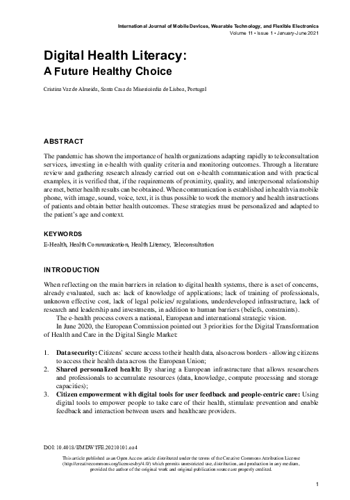 (PDF) Digital Health Literacy