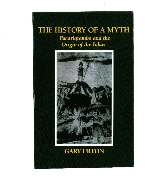 (PDF) G. Urton - The History of a Myth