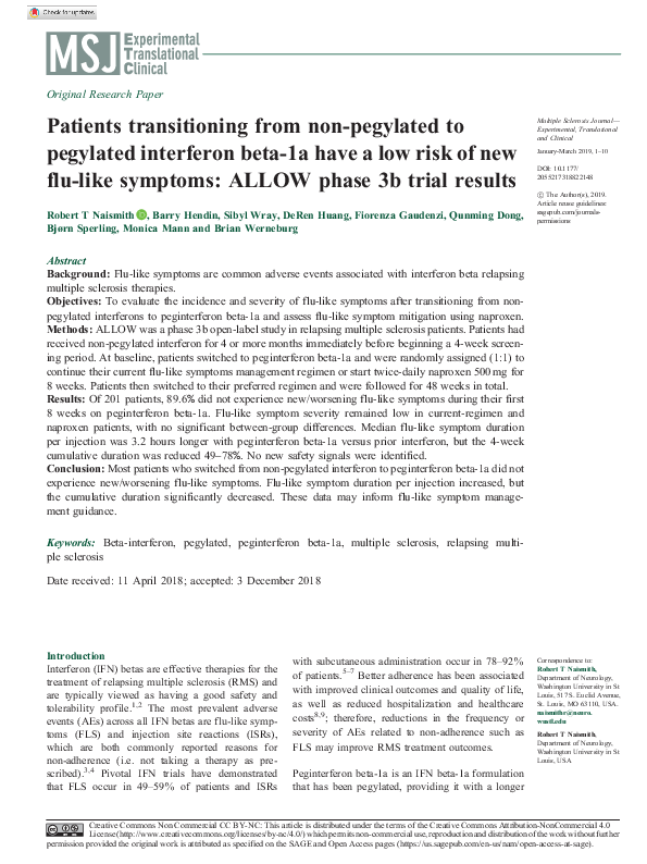 (PDF) Patients transitioning from non-pegylated to pegylated interferon ...