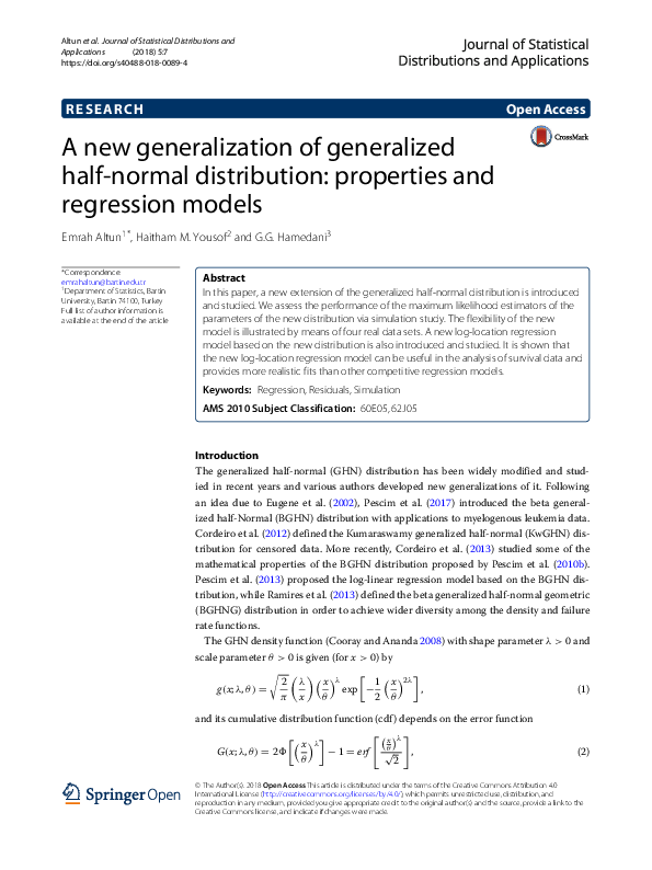 (PDF) A new generalization of generalized half-normal distribution ...
