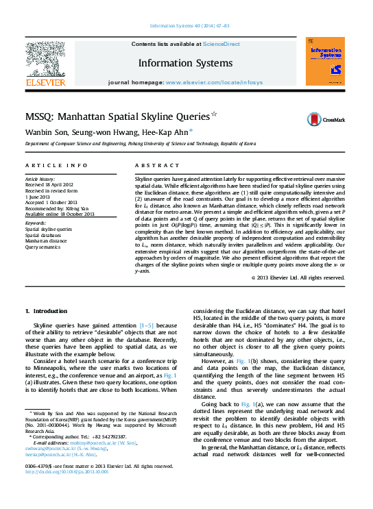 (PDF) MSSQ: Manhattan spatial skyline queries | Hee-Kap Ahn - Academia.edu