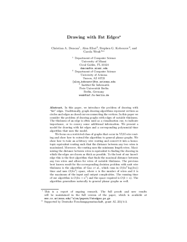 (PDF) Drawing With Fat Edges