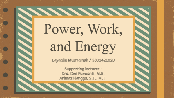 (PPT) PPT Work, Power, and Energy
