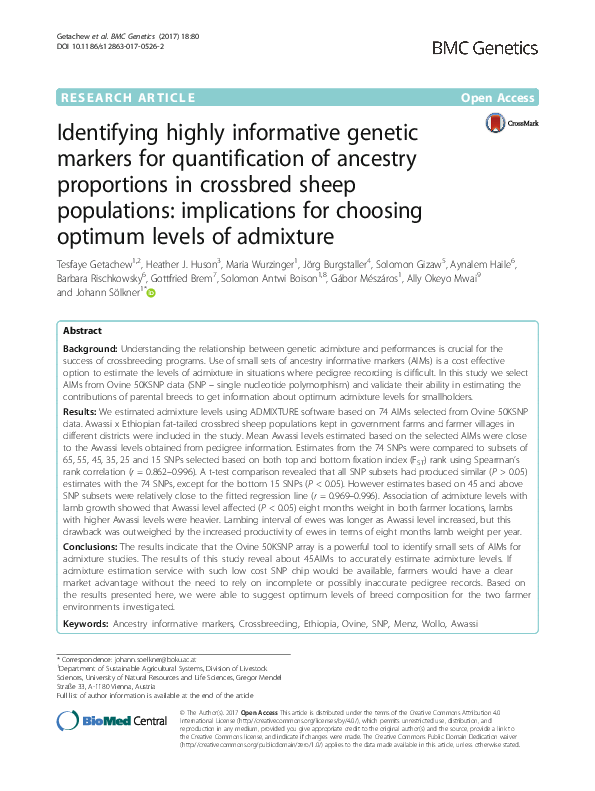 Pdf Identifying Highly Informative Genetic Markers For Quantification